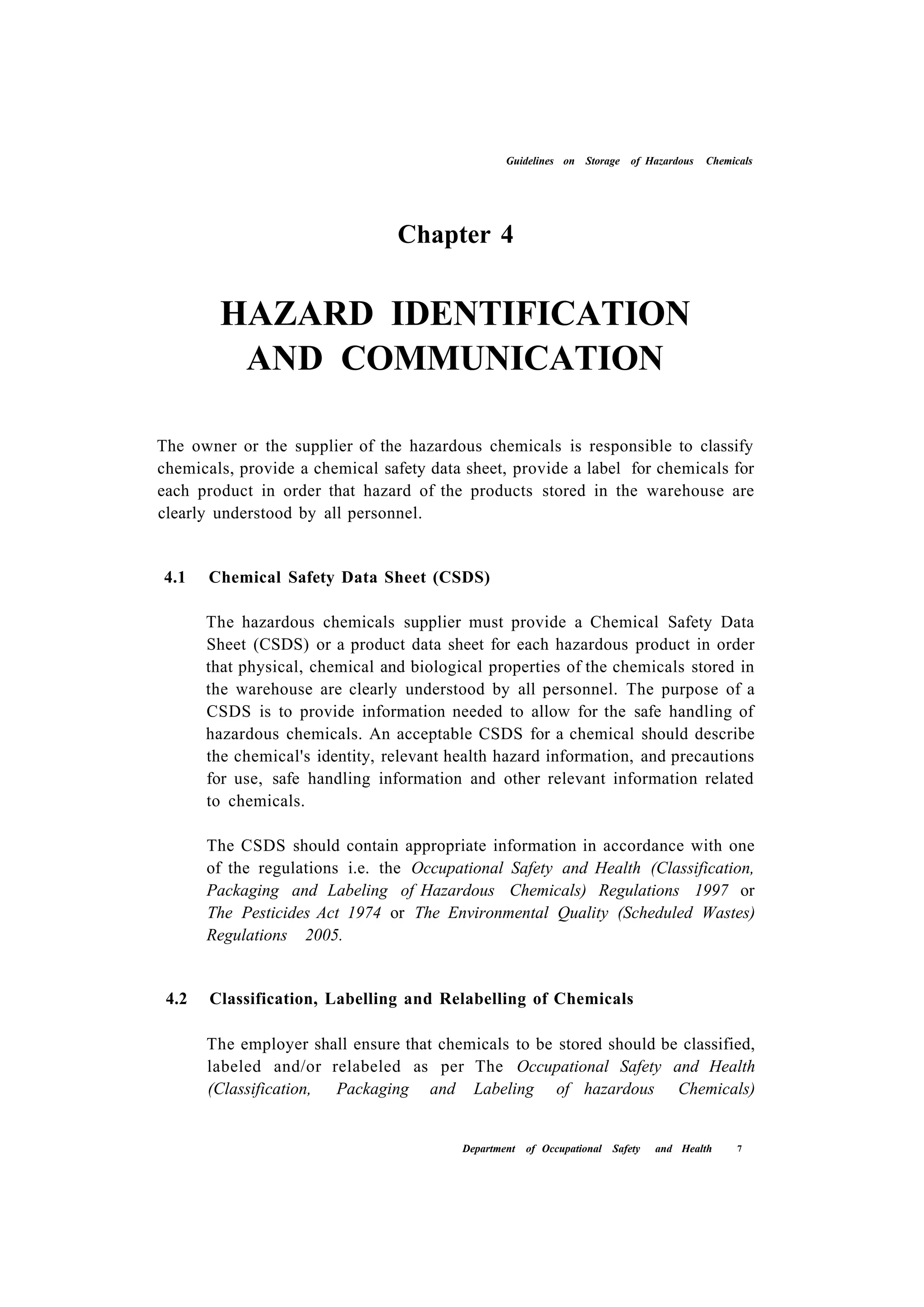 Guidelines on-storage-of-hazardous-chemical-a-guide-for-a-safe-w | PDF