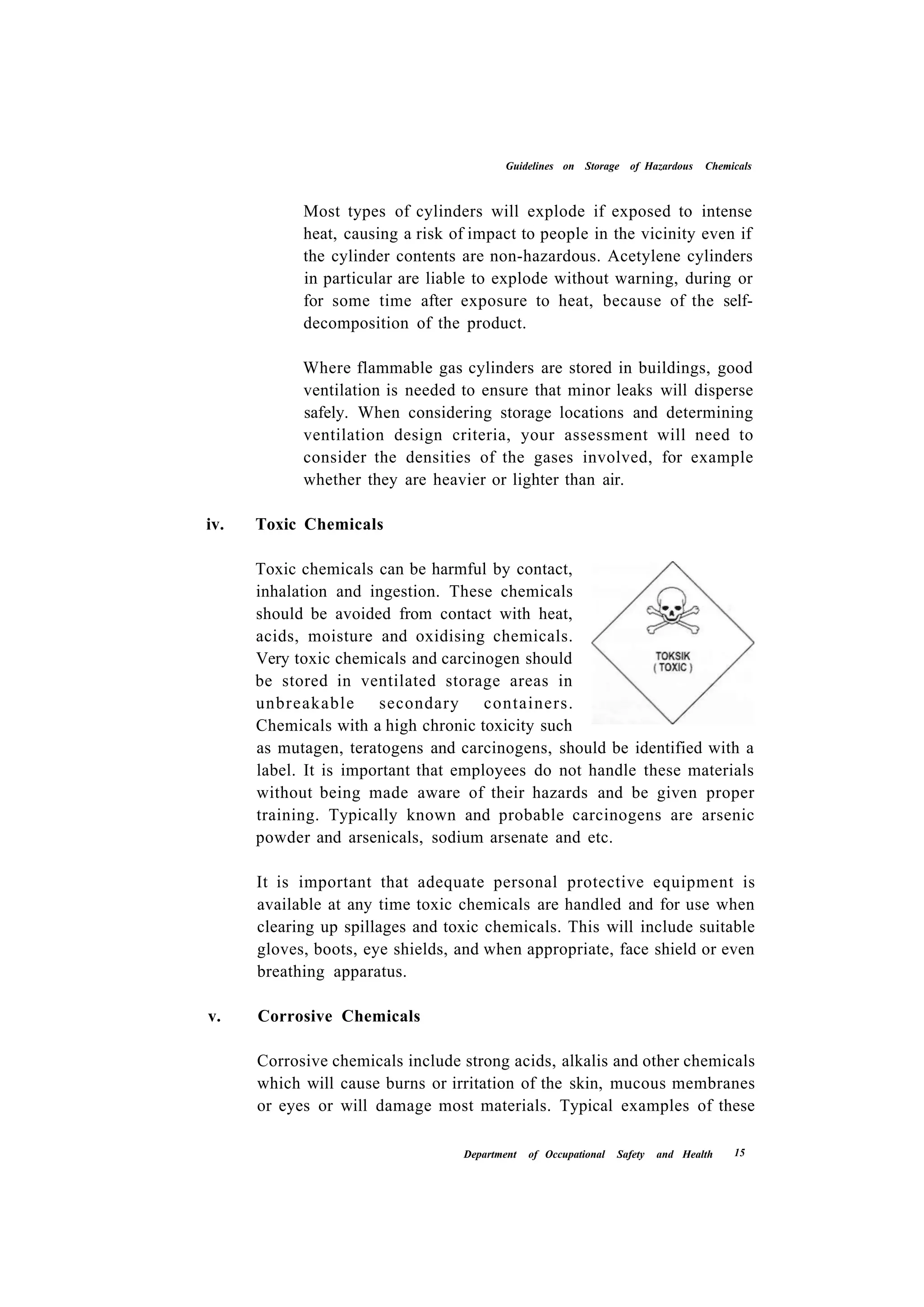 Guidelines on-storage-of-hazardous-chemical-a-guide-for-a-safe-w | PDF