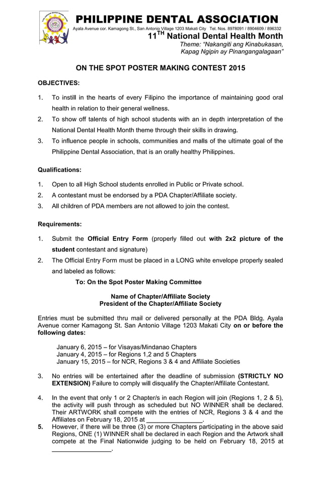 PDA Poster Making guidelines | PDF