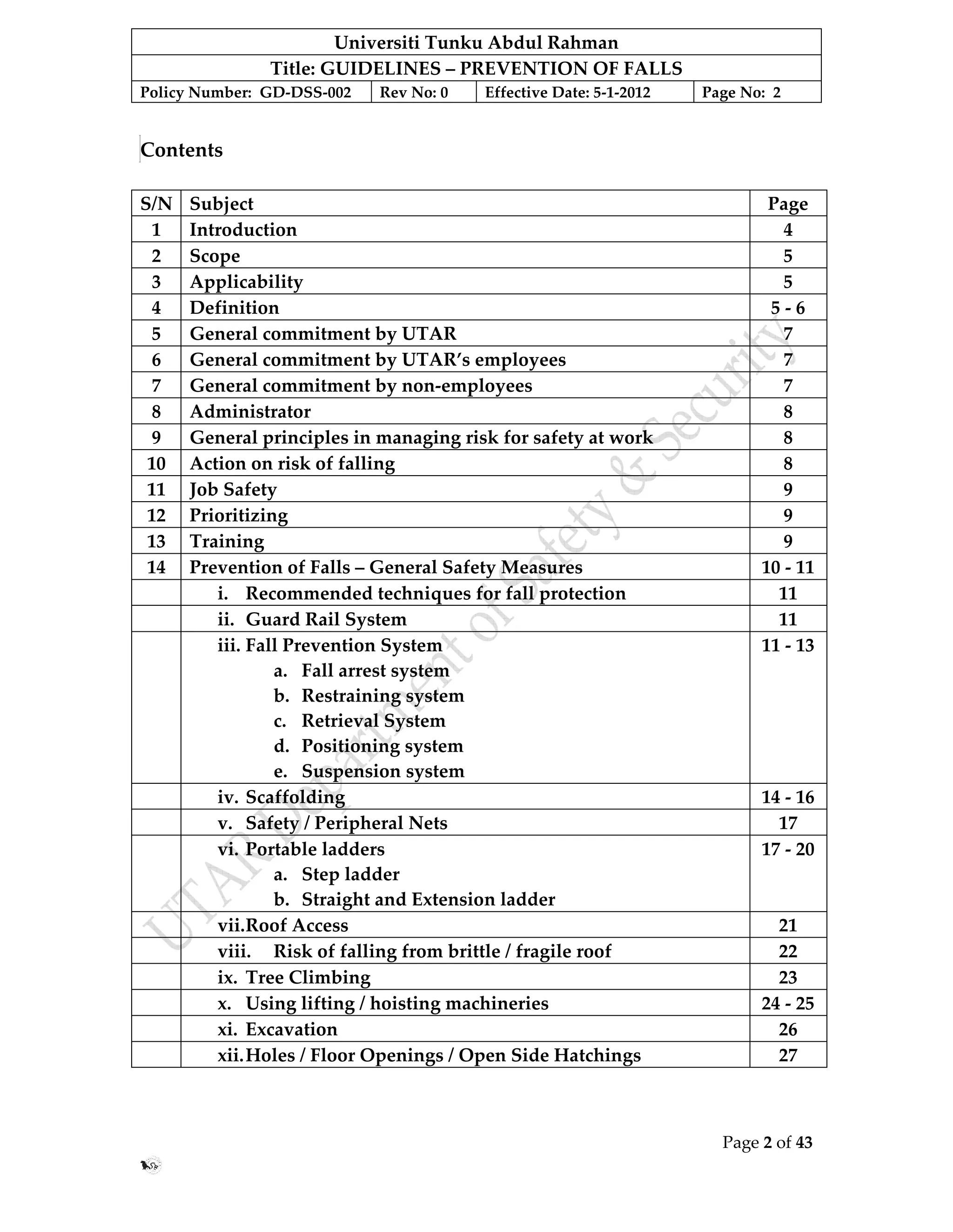 Guidelines Prevention of Falls | PDF