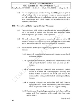 Guidelines Prevention of Falls | PDF