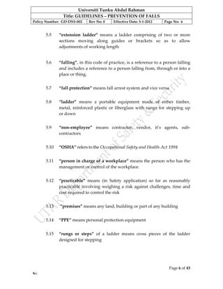 Guidelines Prevention of Falls | PDF