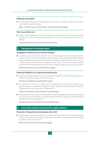 Guidelines recommendations-newborn-health by WHO | PDF