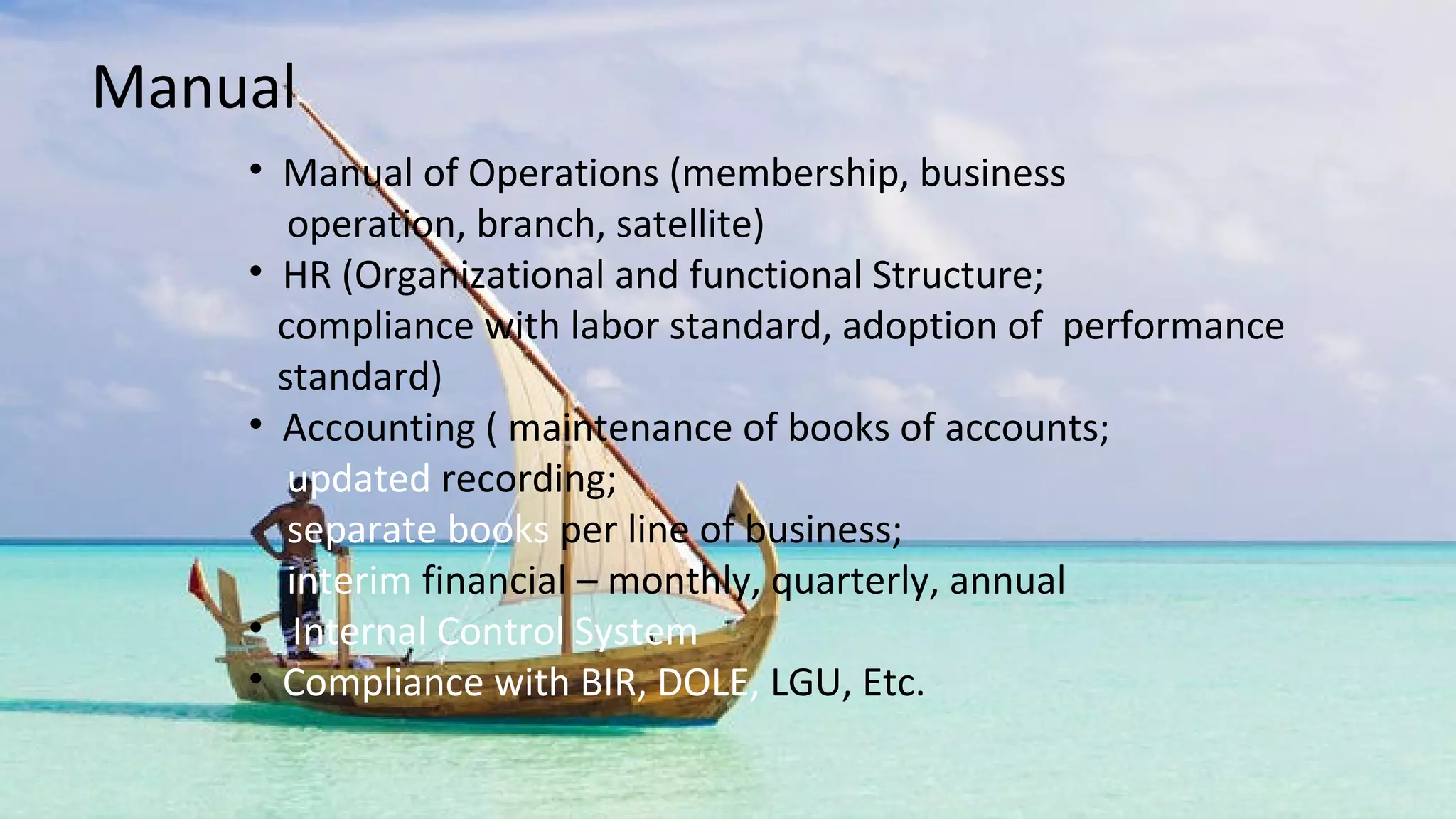 Guidelines and Checklists for Philippine Cooperatives | PPT