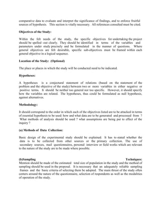 Guidelines and format for a research | PDF