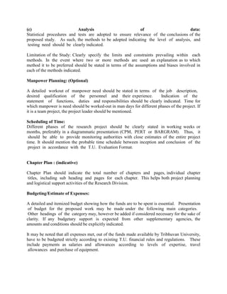 Guidelines and format for a research | PDF