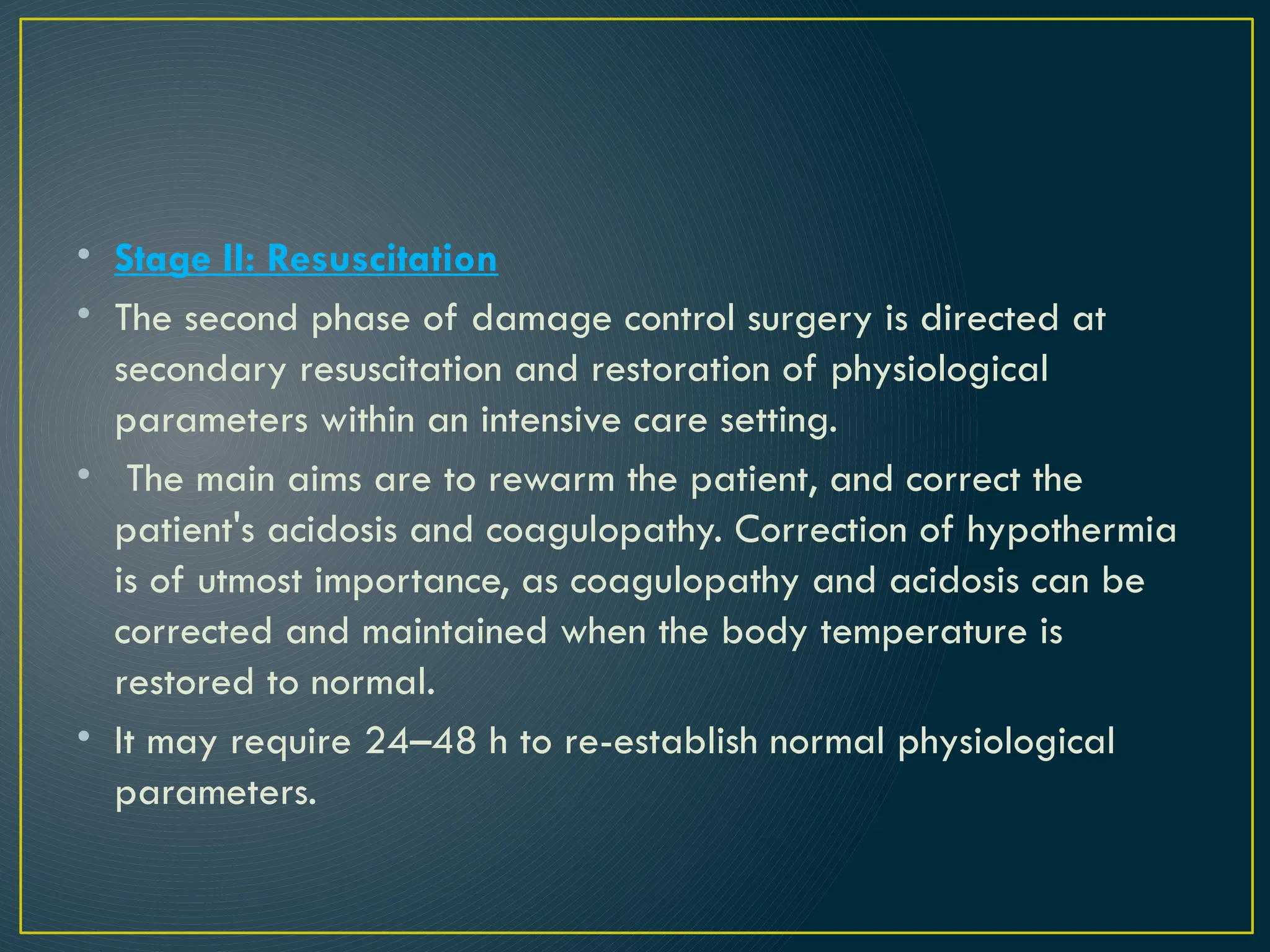 GUIDELINES AND PRINCIPLES FOR DAMAGE CONTROL SURGERY | PPTX