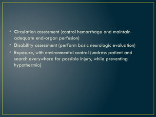GUIDELINES AND PRINCIPLES FOR DAMAGE CONTROL SURGERY | PPTX