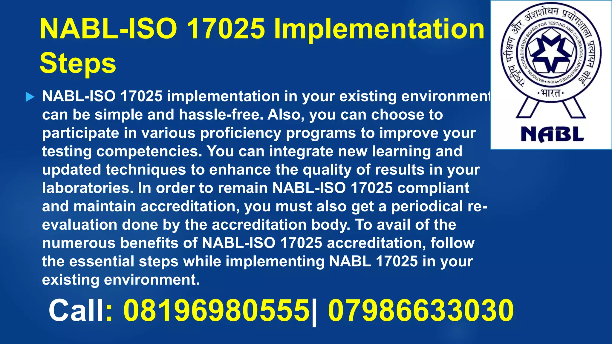 Guidelines and process of nabl lab setup | PPTX
