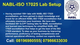 Guidelines and process of nabl lab setup | PPTX