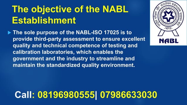 Guidelines and process of nabl lab setup | PPTX