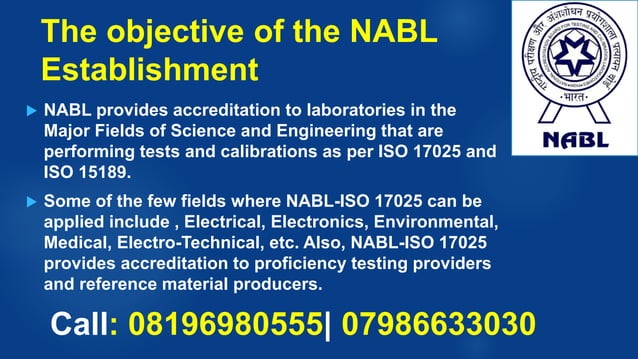 Guidelines and process of nabl lab setup | PPTX