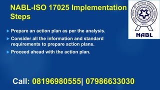 Guidelines and process of nabl lab setup | PPT