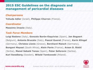 ESC New Pericardial Guidelines | PPTX
