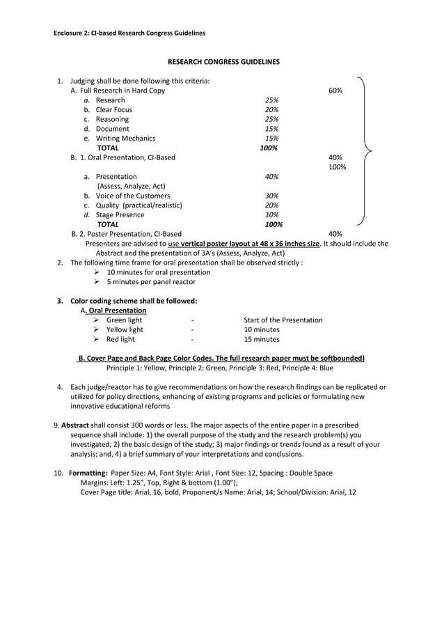 Guidelines ci ar format | PDF