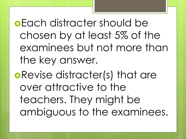 GUIDELINES CONSTRUCTING MULTIPLE CHOICE TEST ITEMS.pdf | Standardized ...