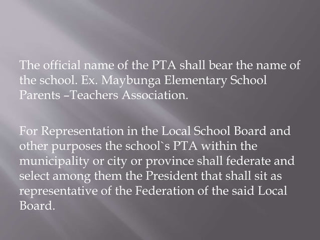 Guidelines on how to conduct HRPTA/CPTA Elections in every schools | PPTX