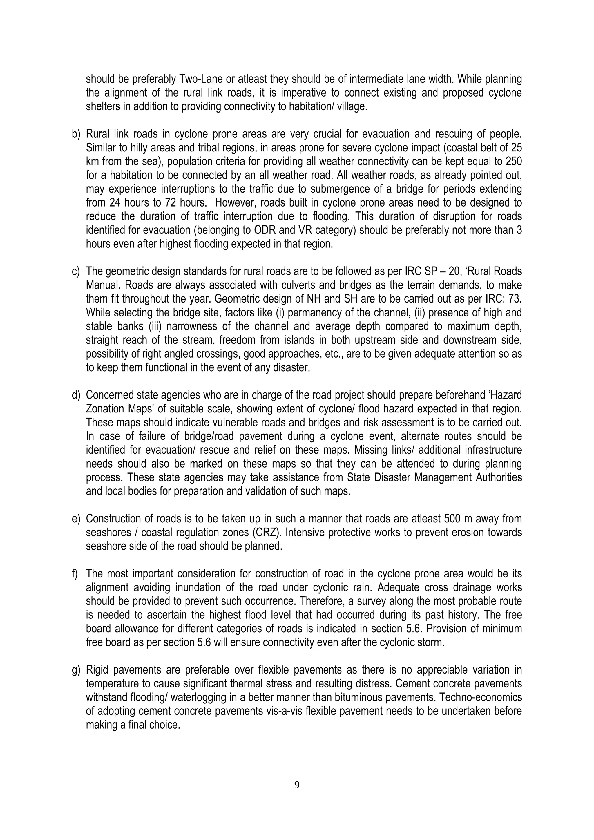 Guidelines for Planning and Construction of Roads in cyclone Prone ...