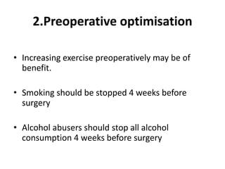 Perioperative care in elective colonic surgery ( Enhanced Recovery ...