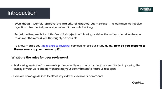 Manuscript review guidelines | Manuscript peer reviewer | Address ...