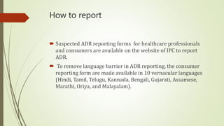 Guidelines For ADR Reporting.pptx | Pharmaceutical Industry | Industries