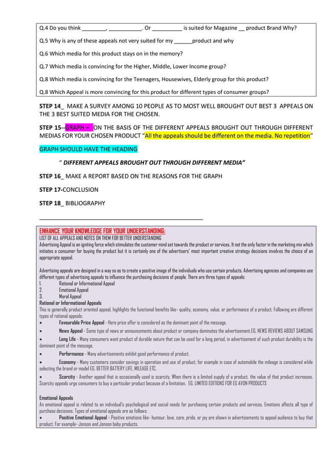 Class 12 Marketing ( 783 ) PROJECT 3 GUIDELINES CBSE | PDF ...