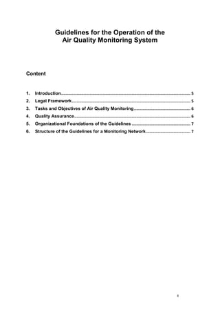 Guidelines for ambient air monitoring network | PDF