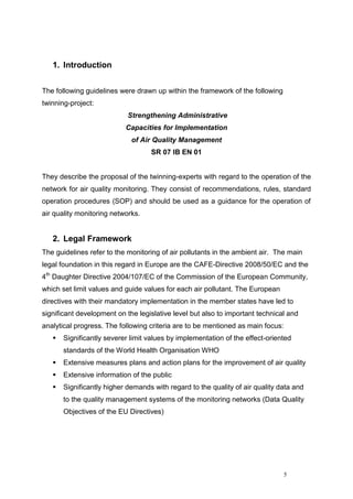 Guidelines for ambient air monitoring network | PDF