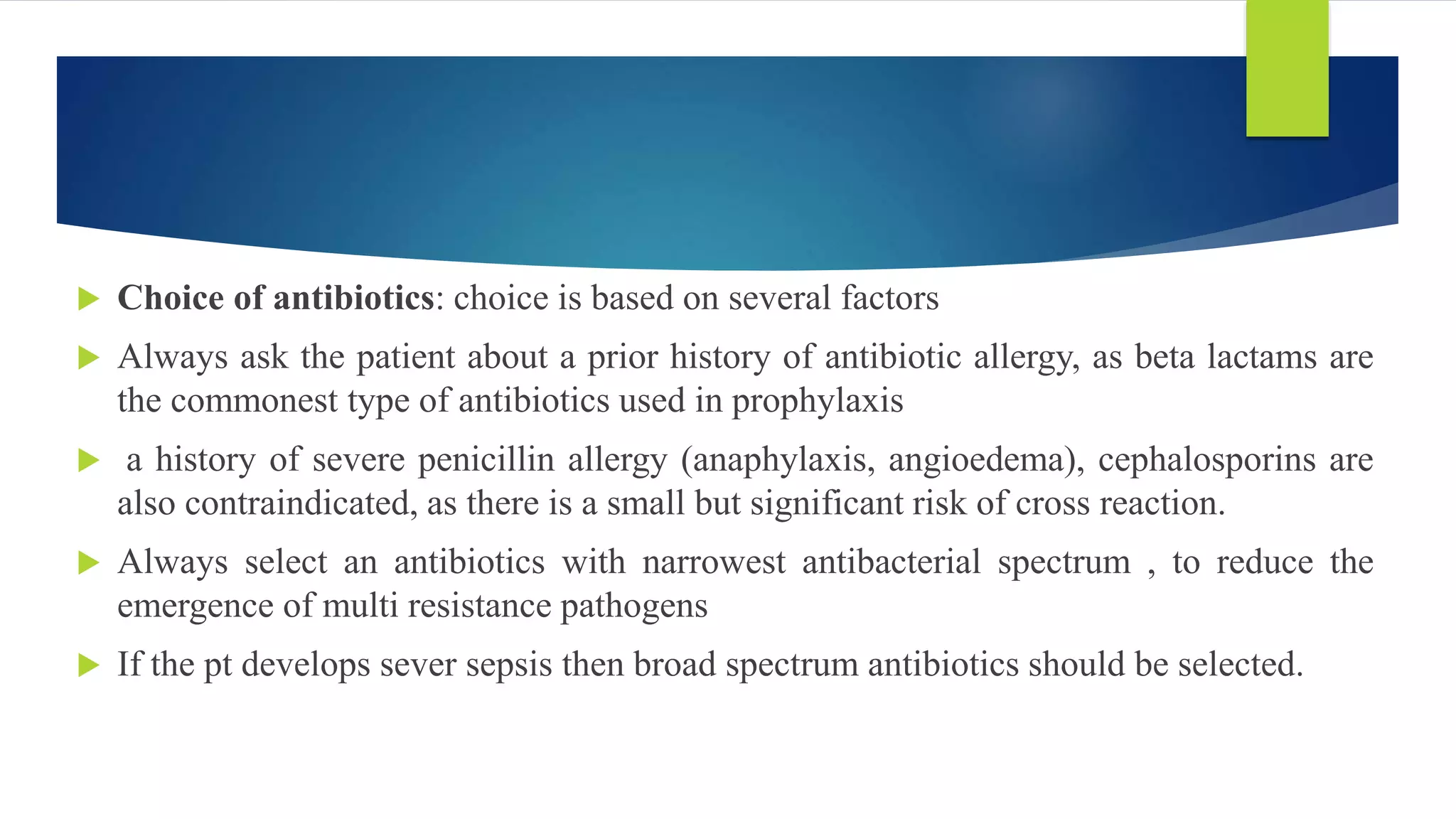 Guidelines For Rational Use Of Antibiotics In Surgical Prophylaxis Pptx