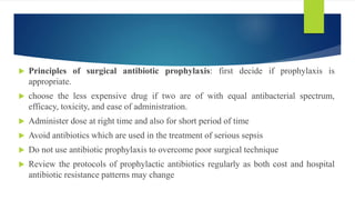 Guidelines for rational use of antibiotics in surgical prophylaxis | PPTX