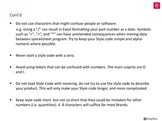 Guidelines for assigning style codes | PPT | Free Download