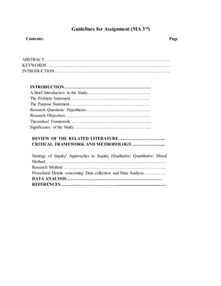 Guidelines for assignment 2 | DOCX