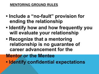 Guidelines for a successful mentoring program | PPTX