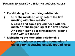 Guidelines for a successful mentoring program | PPTX