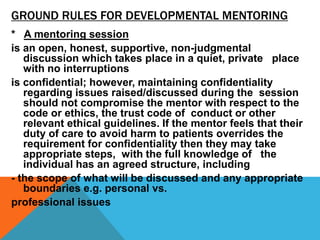 Guidelines for a successful mentoring program | PPTX