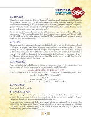 Guidelines for Authors for Publication of Paper | PDF