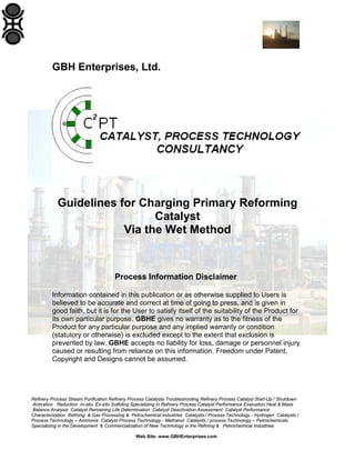 Guidelines for Charging Primary Reforming Catalyst via Wet Method | PDF