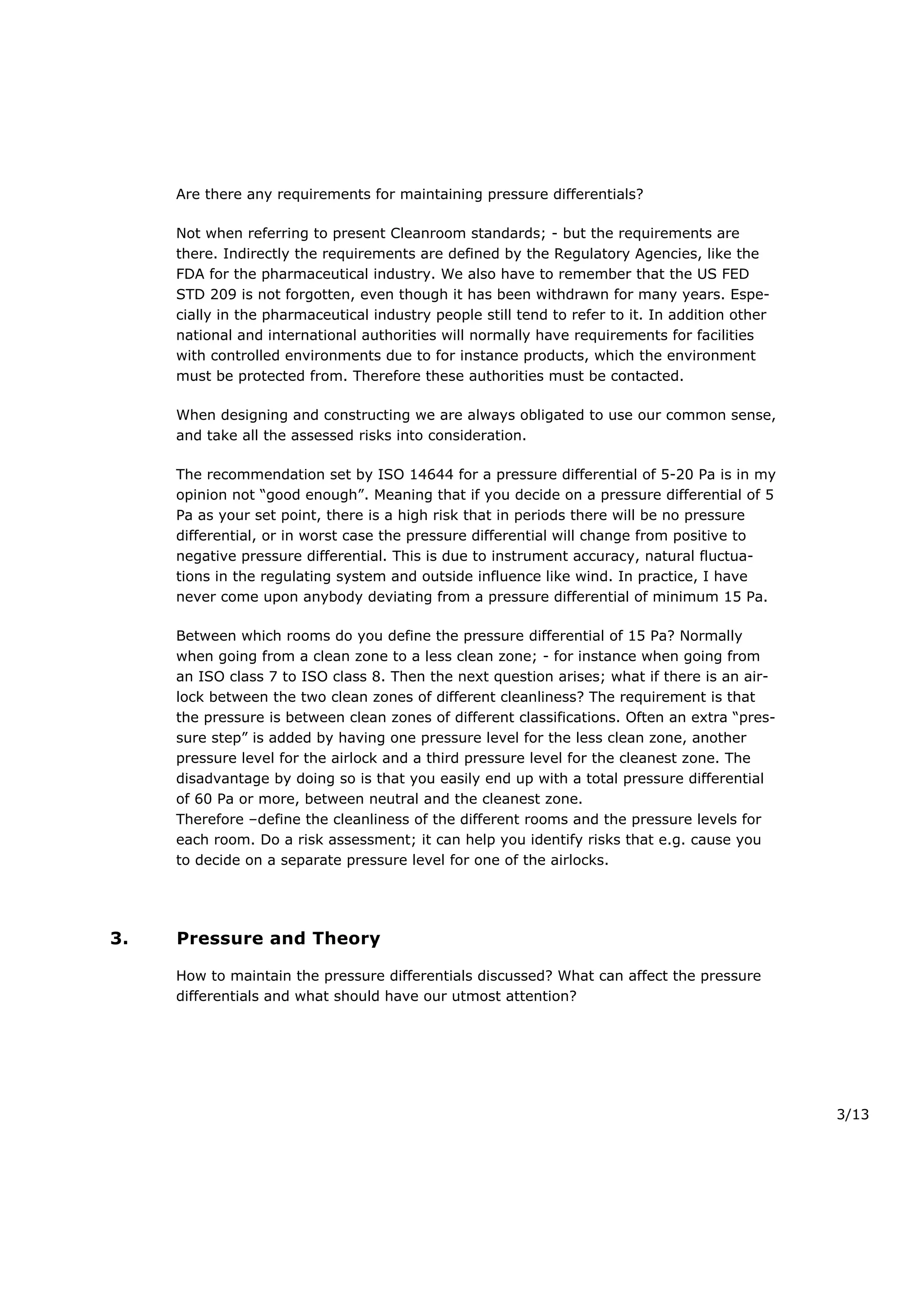 Guidelines for controlling pressurazation nov. 2005 | PDF