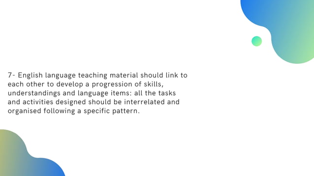 Guidelines for designing effective english language teaching materials ...