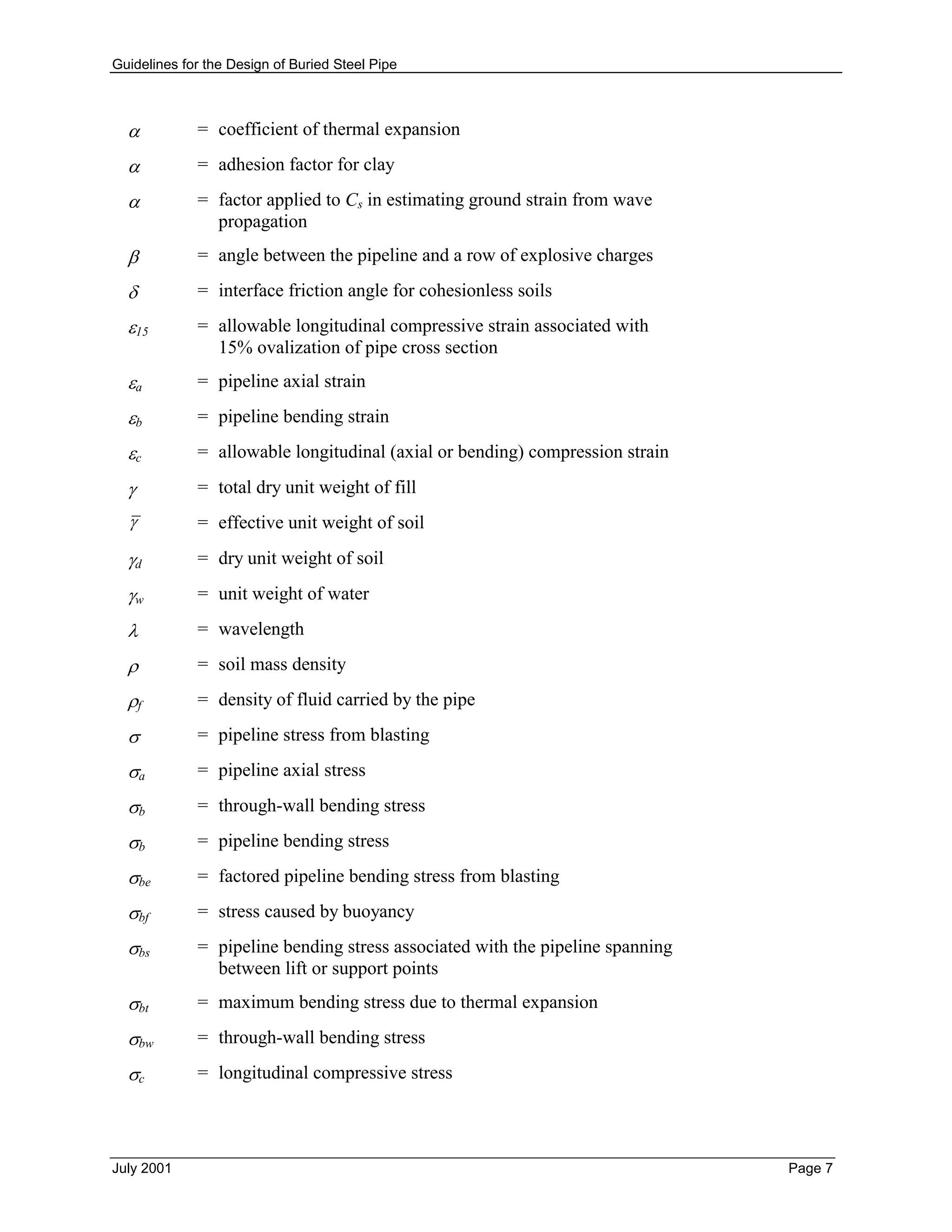 Guidelines for design of buried steel pipe | PDF