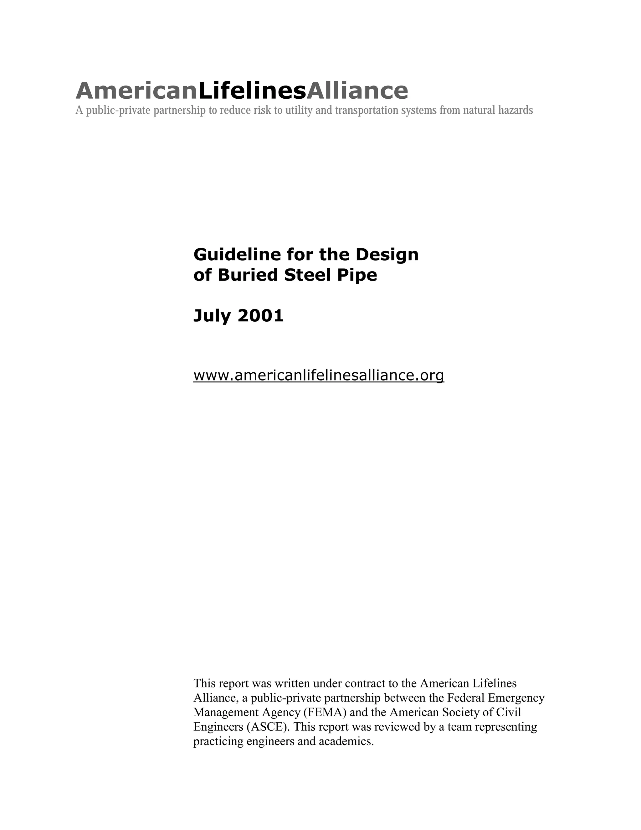 Guidelines for design of buried steel pipe | PDF