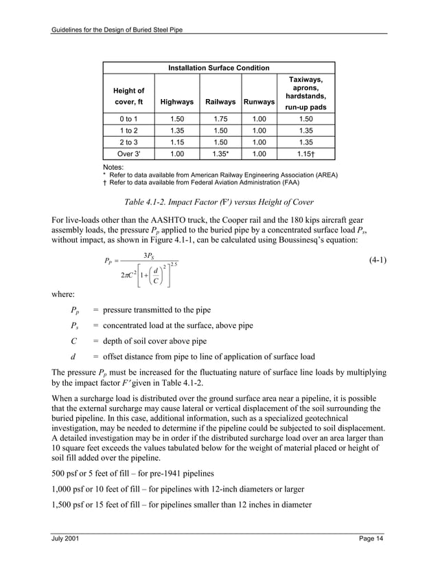 Guidelines for design of buried steel pipe | PDF | Civil Engineering ...