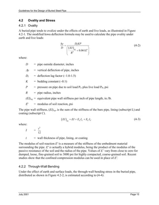 Guidelines for design of buried steel pipe | PDF