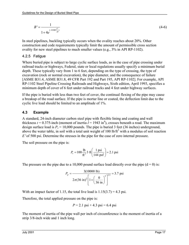 Guidelines for design of buried steel pipe | PDF | Civil Engineering ...