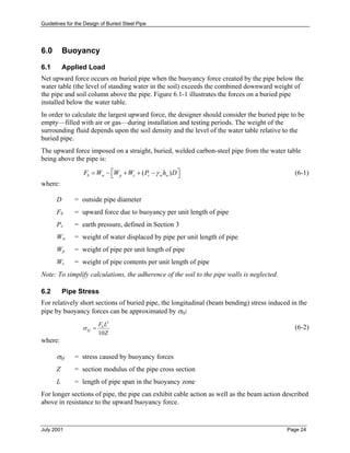 Guidelines for design of buried steel pipe | PDF