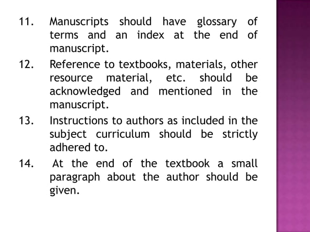 Guidelines for development of textbook | PPTX | Homework and Study ...