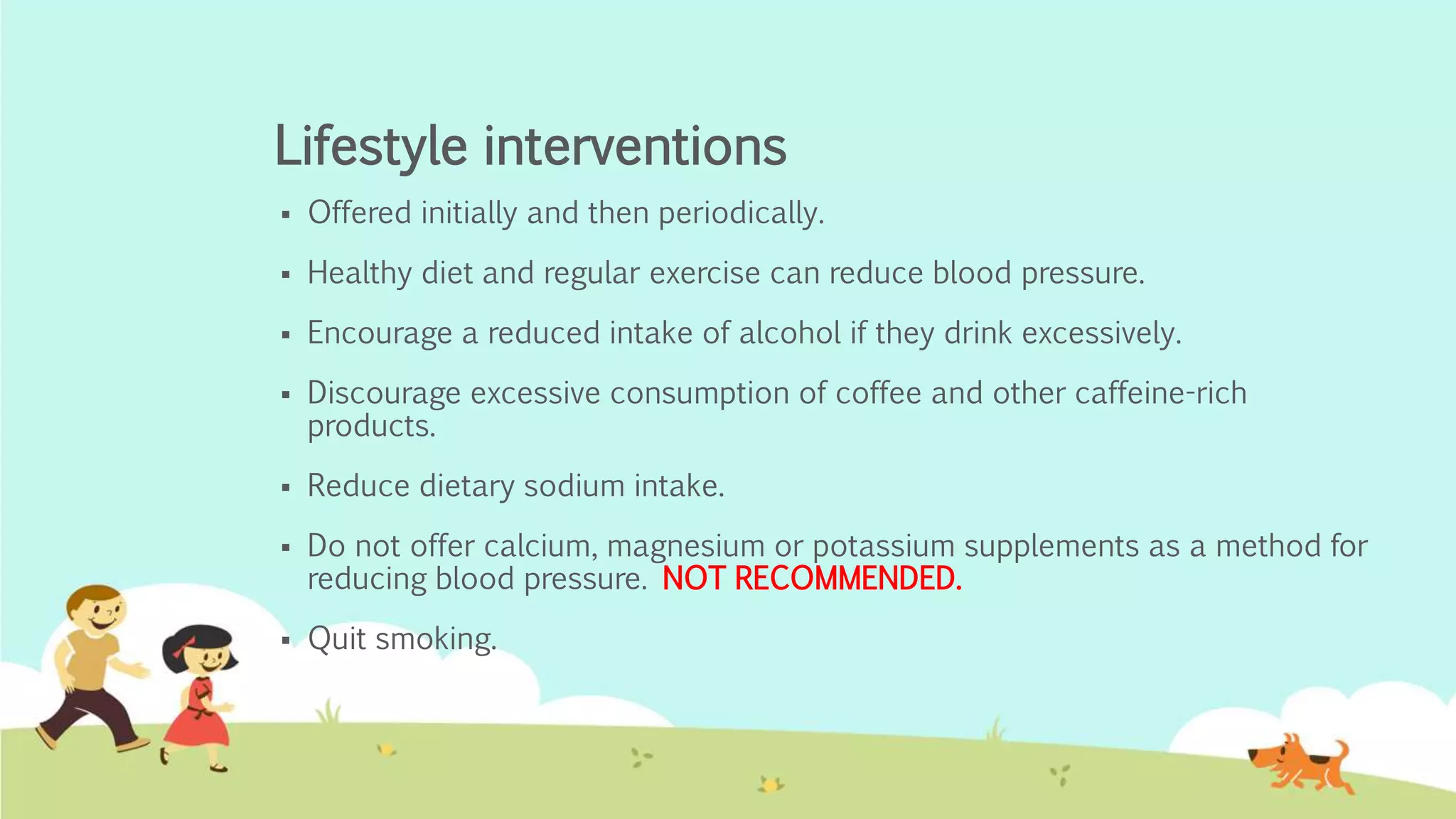 Diagnosis & management of hypertension. NICE Guidlines summerized. | PPT