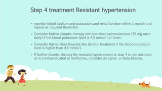 Diagnosis & management of hypertension. NICE Guidlines summerized. | PPT