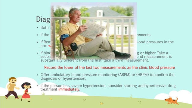 Diagnosis & management of hypertension. NICE Guidlines summerized. | PPT