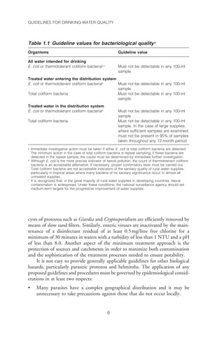 Guidelines for drinking water who | PDF
